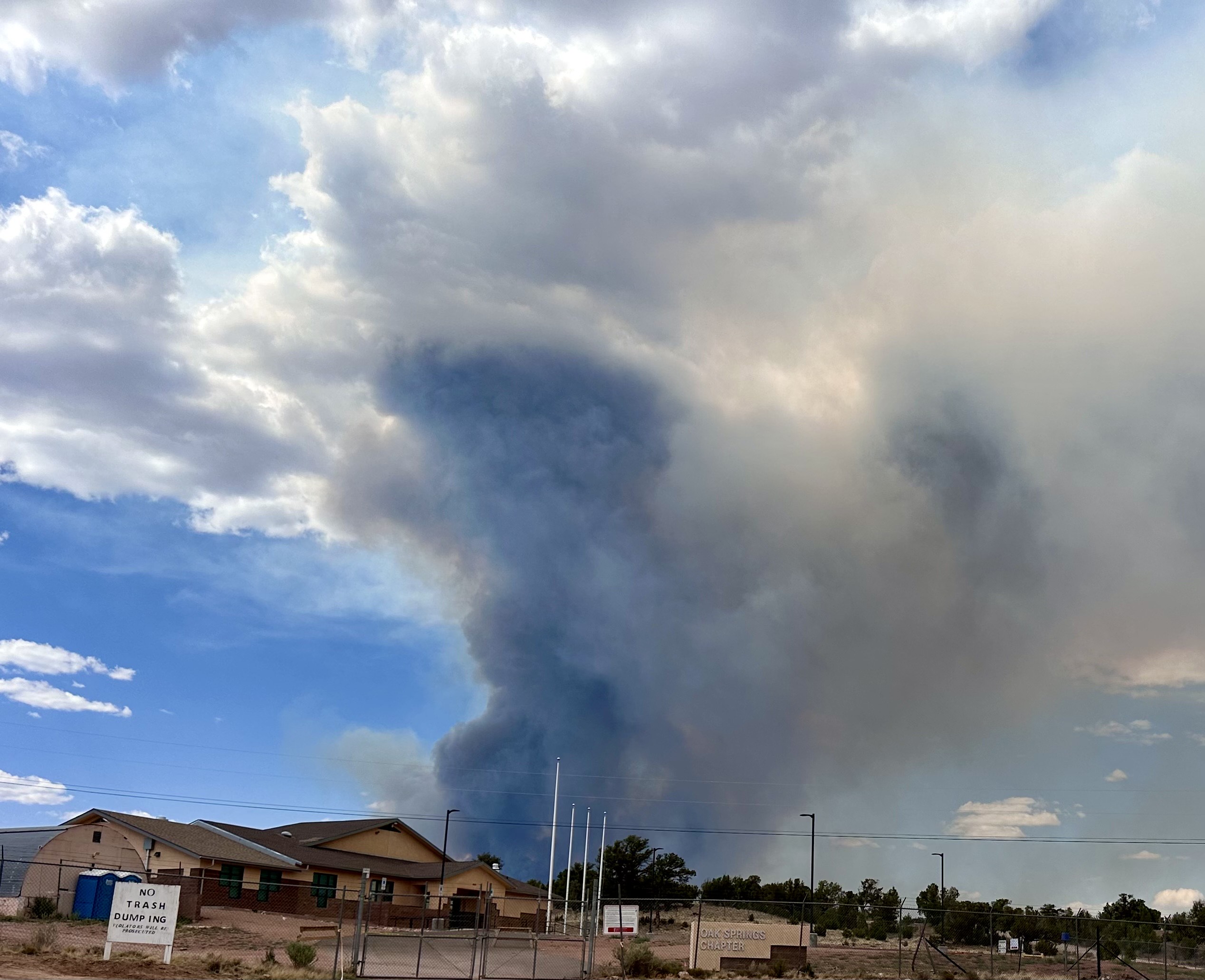 Navajo Nation Communities Briefed as Oak Ridge Fire Remains at Zero ...